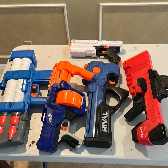 Nerf | Toys | Nerf Action Figures Playsets Blue And Orange Blaster Set ...